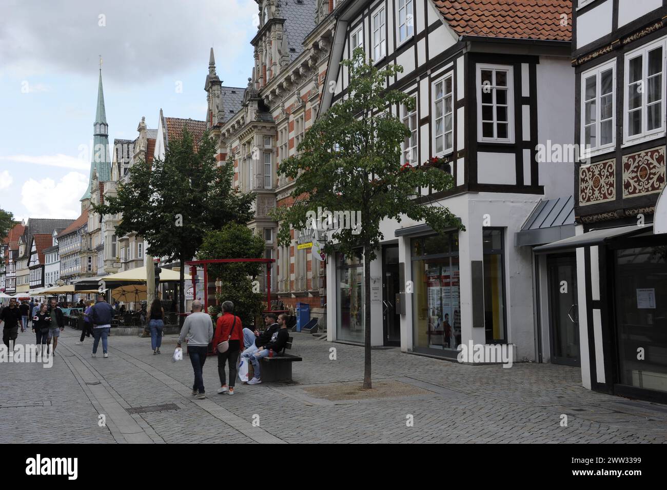 Hameln famous city of Pan Piper, Germany Stock Photo - Alamy