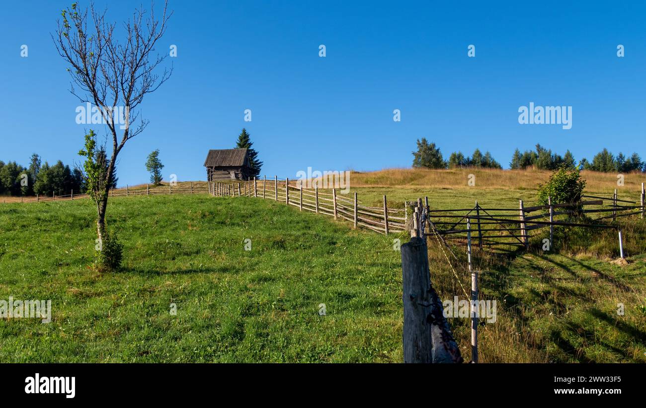 Old Farm in the carpathians of Romania Stock Photo - Alamy