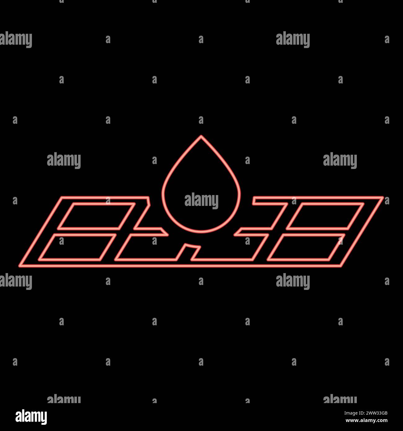 Neon drop on lattice rain sewage system road drain drainage flooded ...