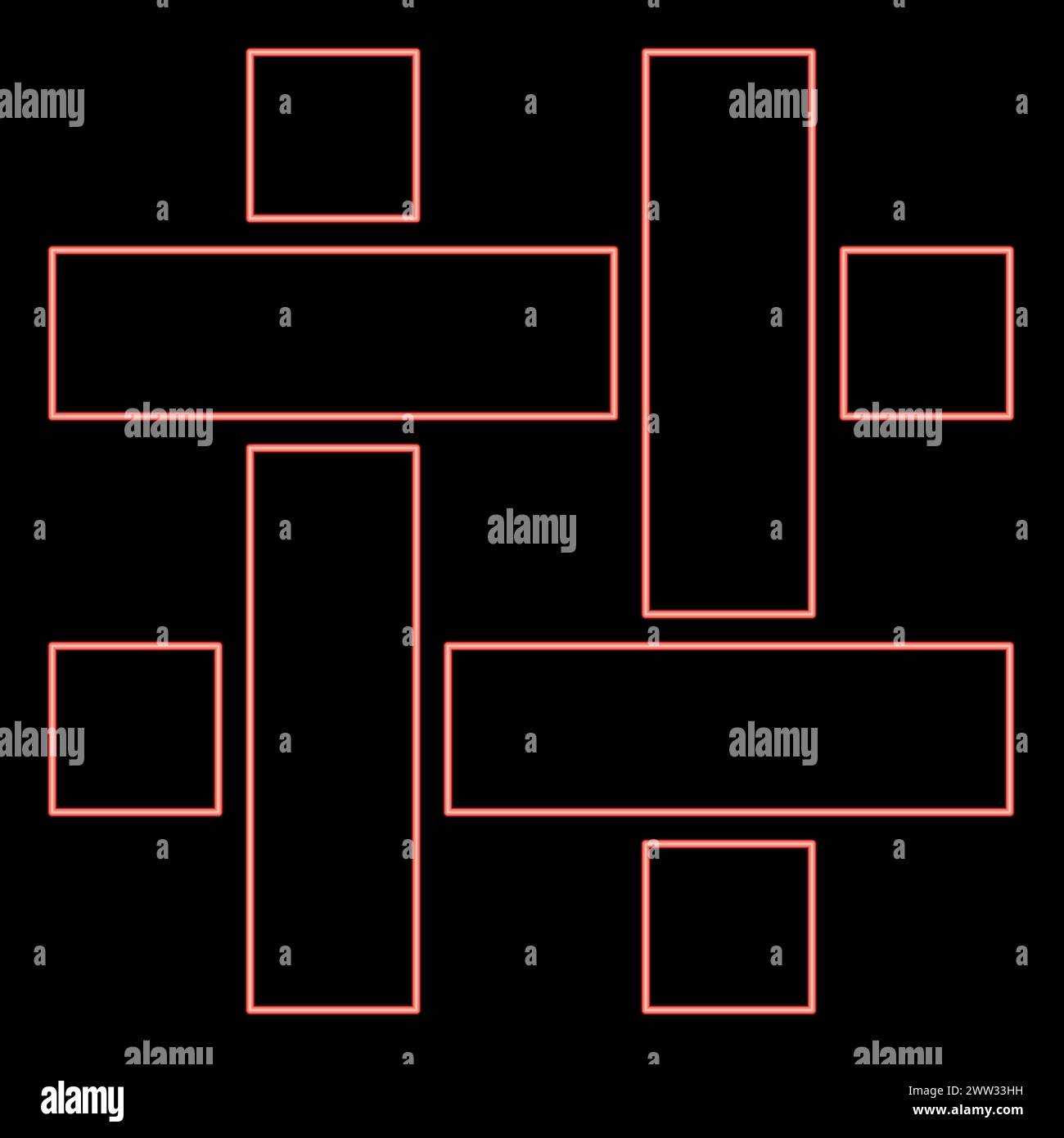 Neon textile fabric linen texture weaved red color vector illustration ...