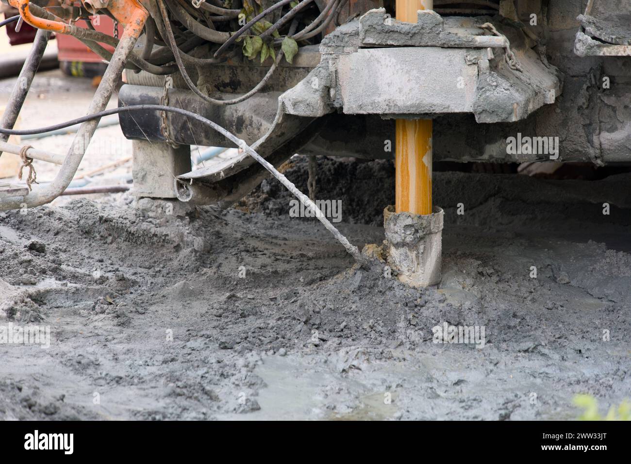 utilizes a massive drilling rig to extract groundwater through a ...