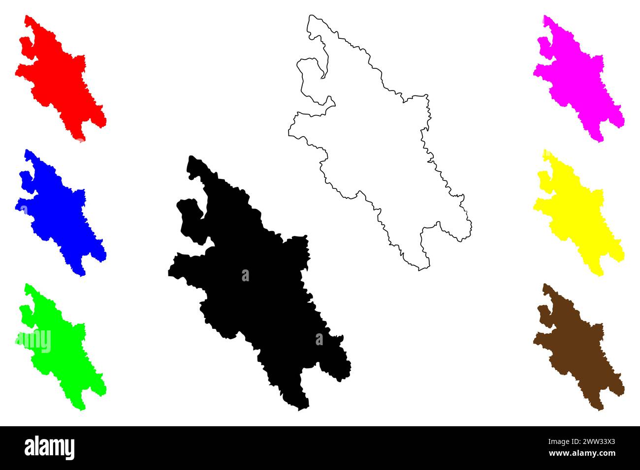 Mianyang map Cut Out Stock Images & Pictures - Alamy