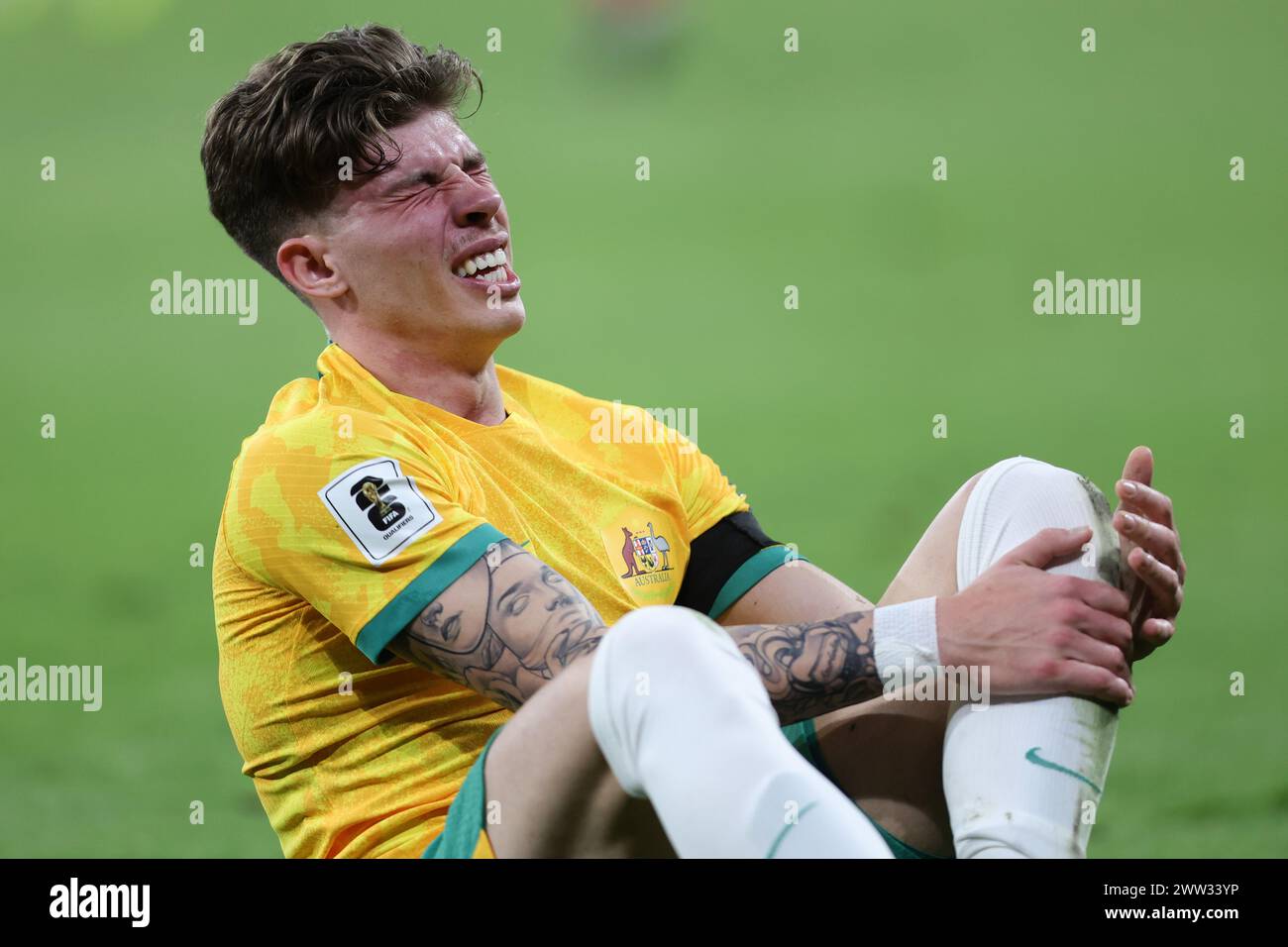 Sydney, Australia. 21st Mar, 2024. Jordy Bos of Australia reacts to an ...