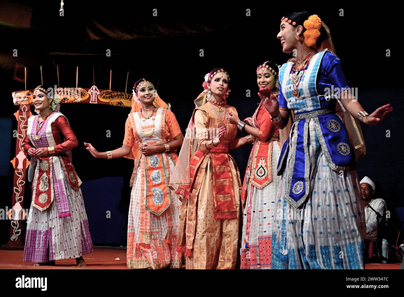 Nagaon, March 21 2024: The talented actors of Abinaswar Gosthi, Nagaon ...