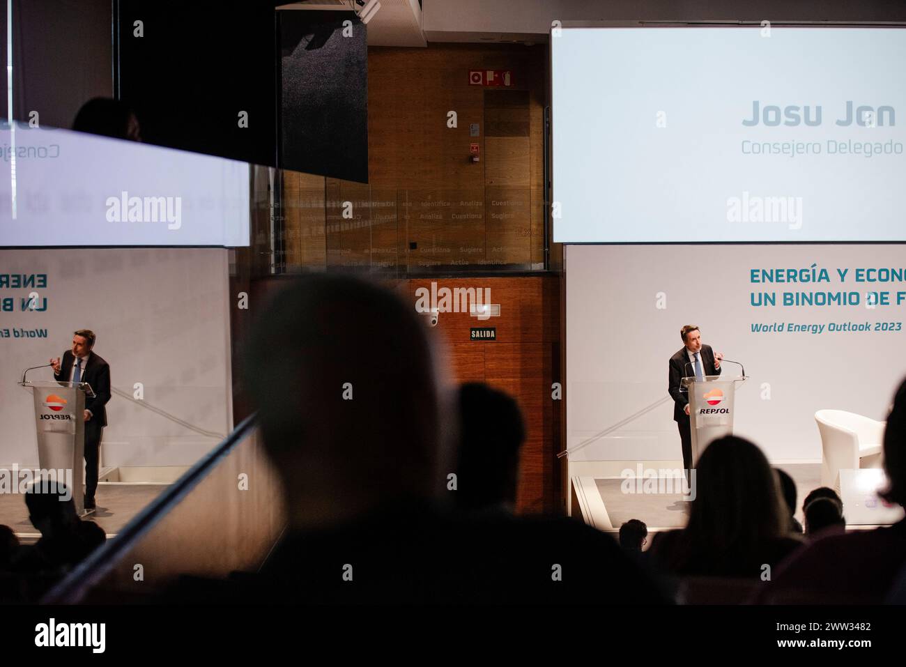 Repsol's CEO, Josu Jon Imaz, speaks at the World Energy Outlook, at the ...