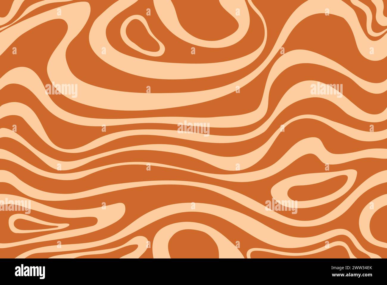 Salted caramel texture. Liquid swirl seamless pattern. Vector ...