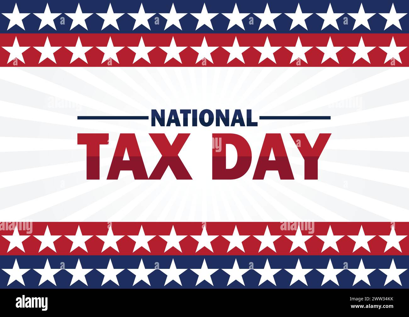 National Tax Day. Suitable for greeting card, poster and banner Stock ...