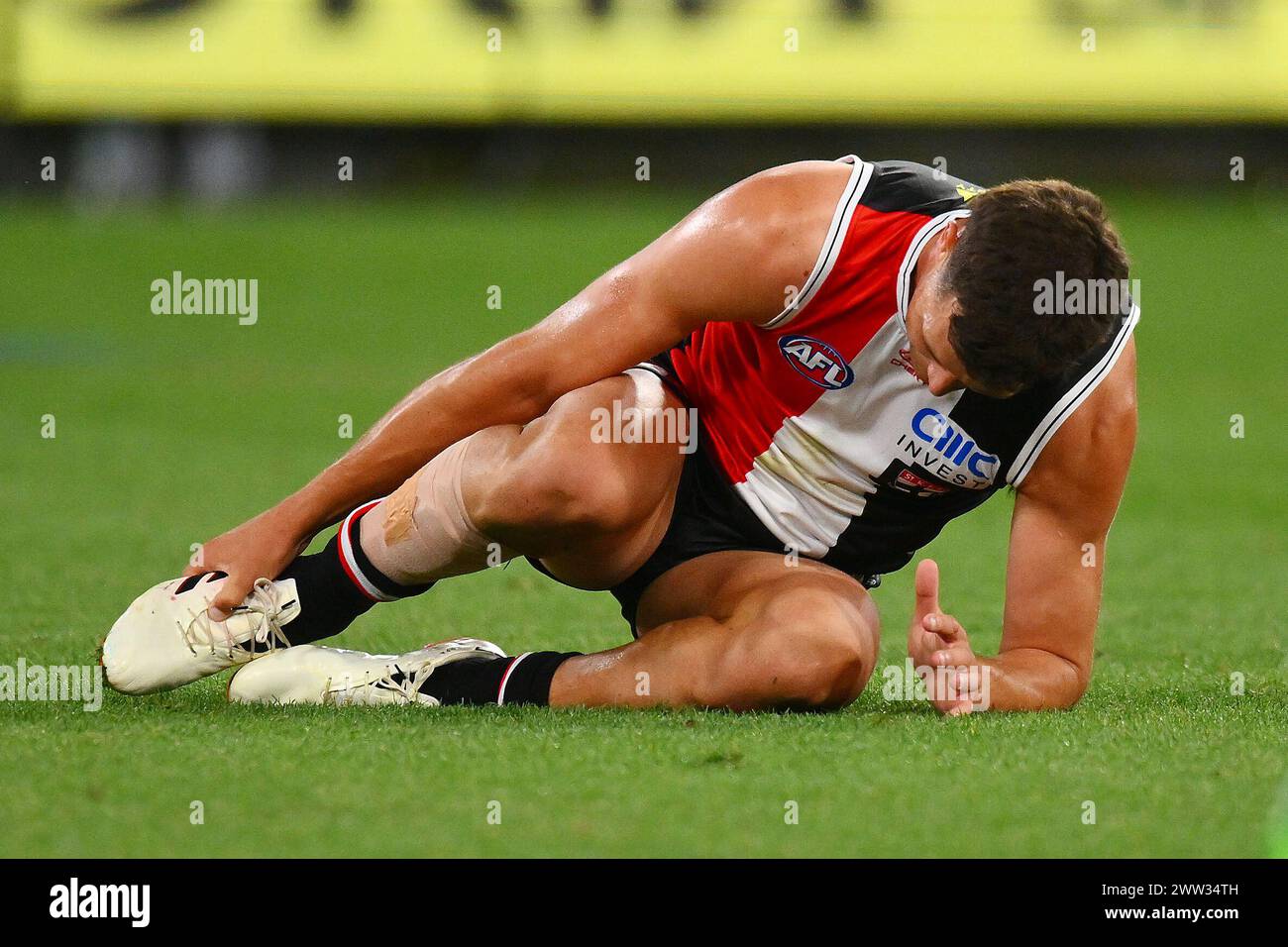 Melbourne, Australia. 21st Mar, 2024. Rowan Marshall of the Saints ...