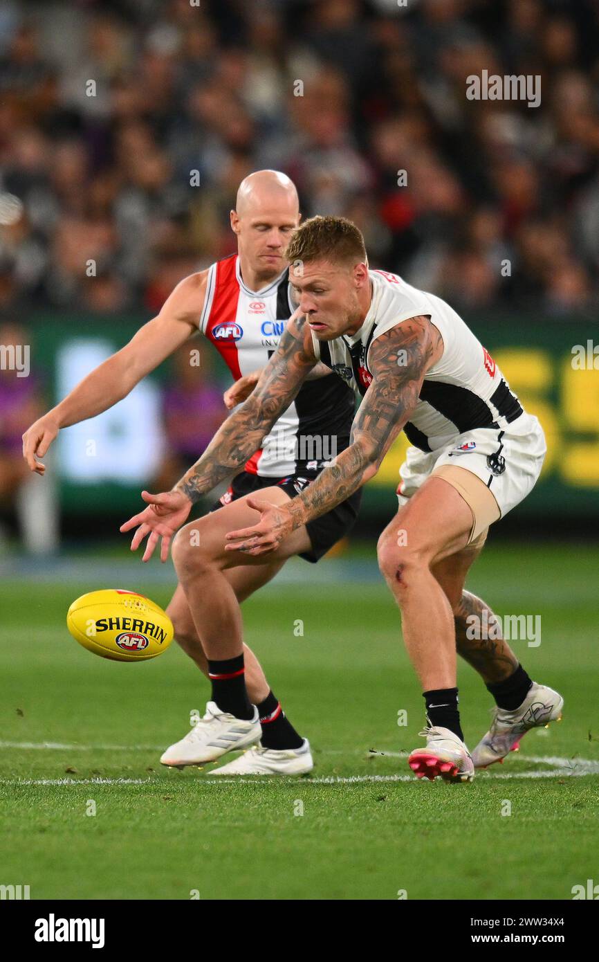 Melbourne, Australia. 21st Mar, 2024. Zak Jones of the Saints and ...