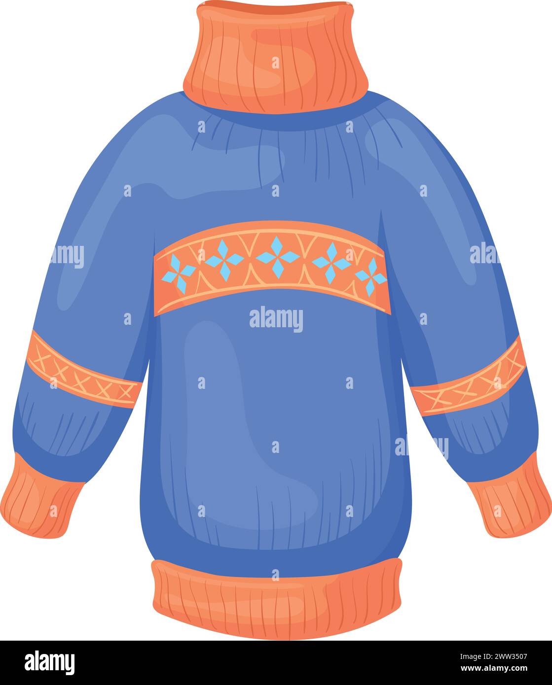 Soft woollen jumper Stock Vector Images - Alamy