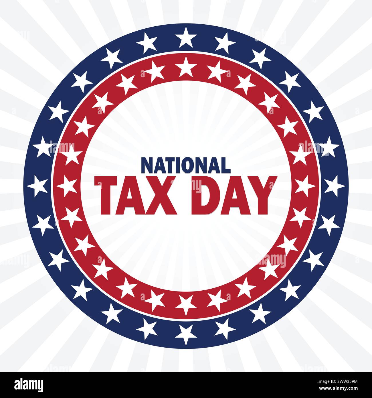 National Tax Day. Holiday concept. Template for background, banner ...