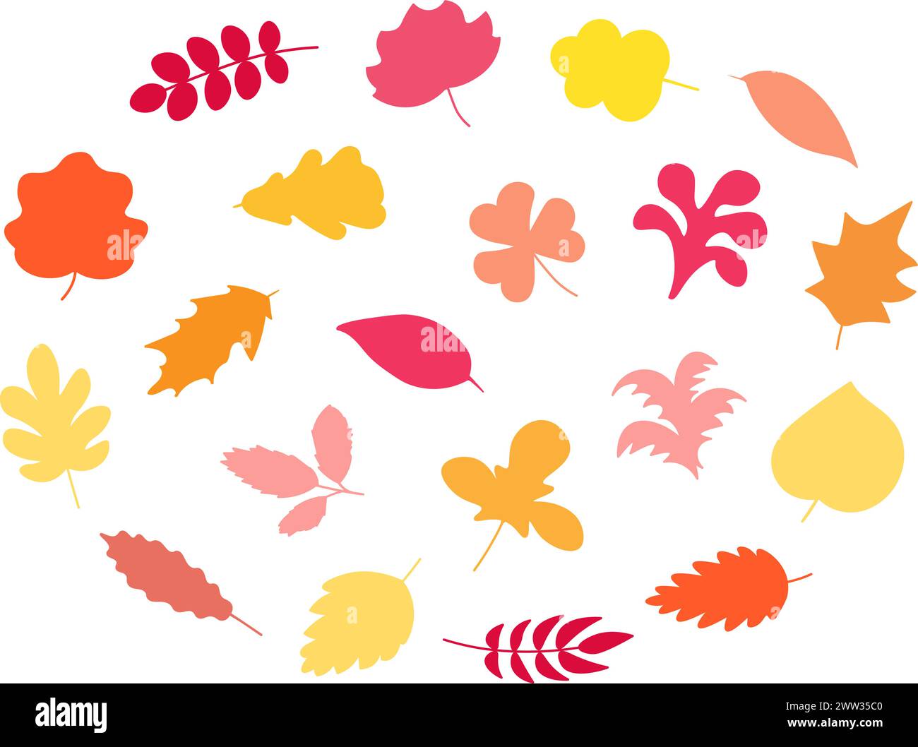 Autumn last leaves Stock Vector Images - Alamy