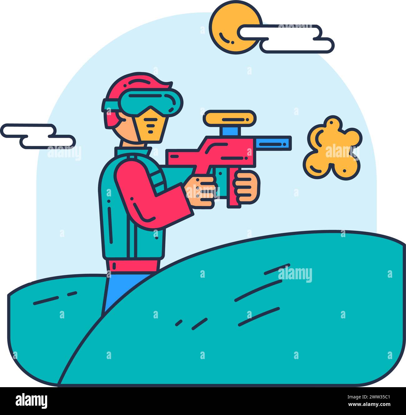 Enemy rifle Stock Vector Images - Alamy