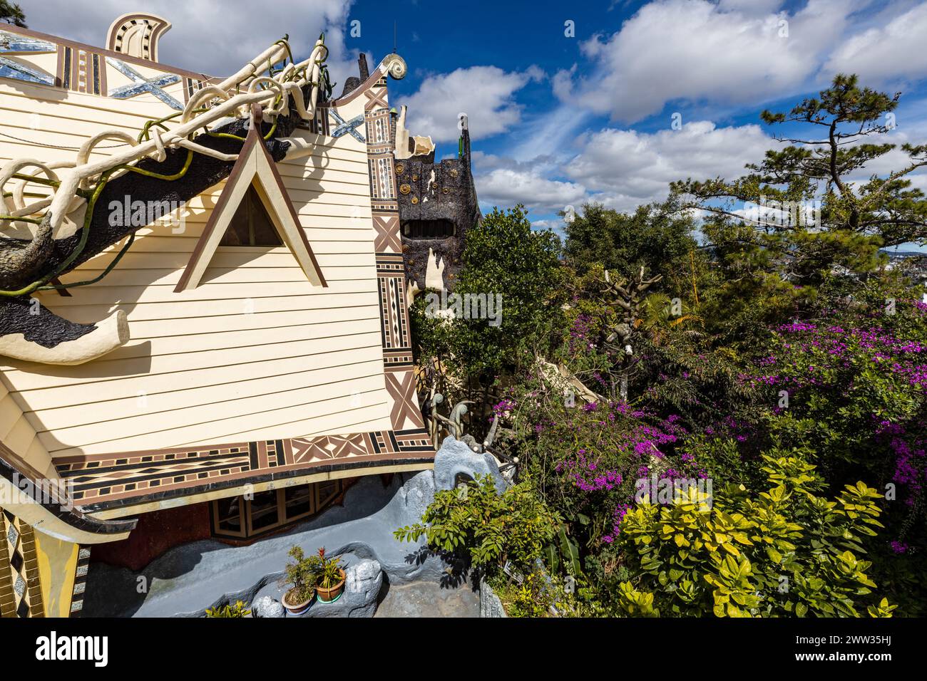 The Crazy House of Da Lat in Vietnam Stock Photo - Alamy