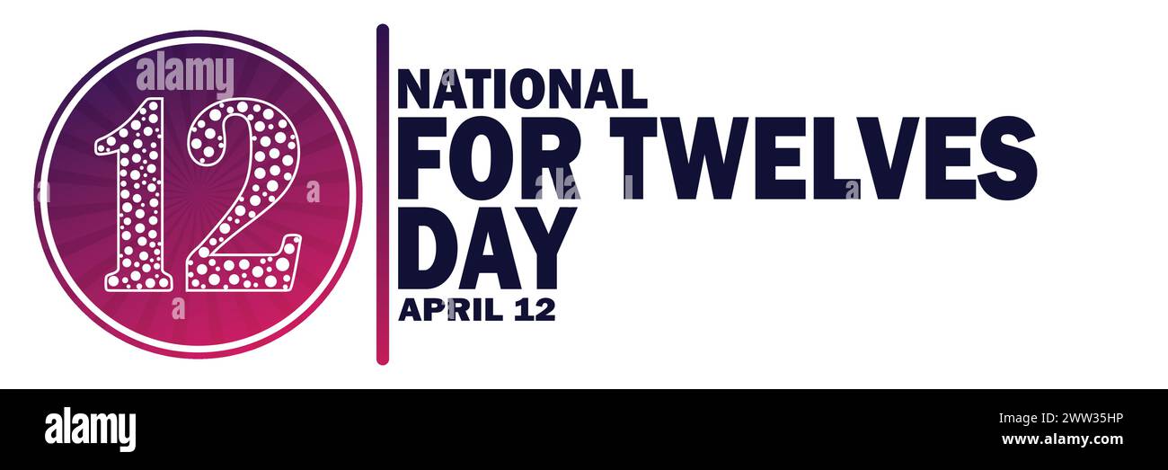 National For Twelves Day. Suitable for greeting card, poster and banner ...