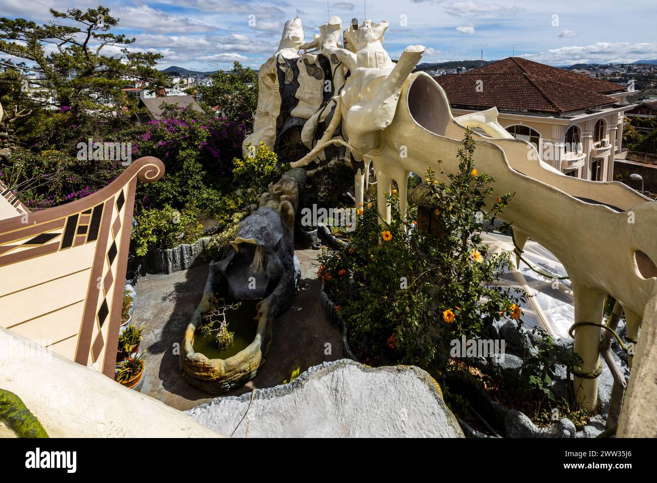 The Crazy House of Da Lat in Vietnam Stock Photo - Alamy