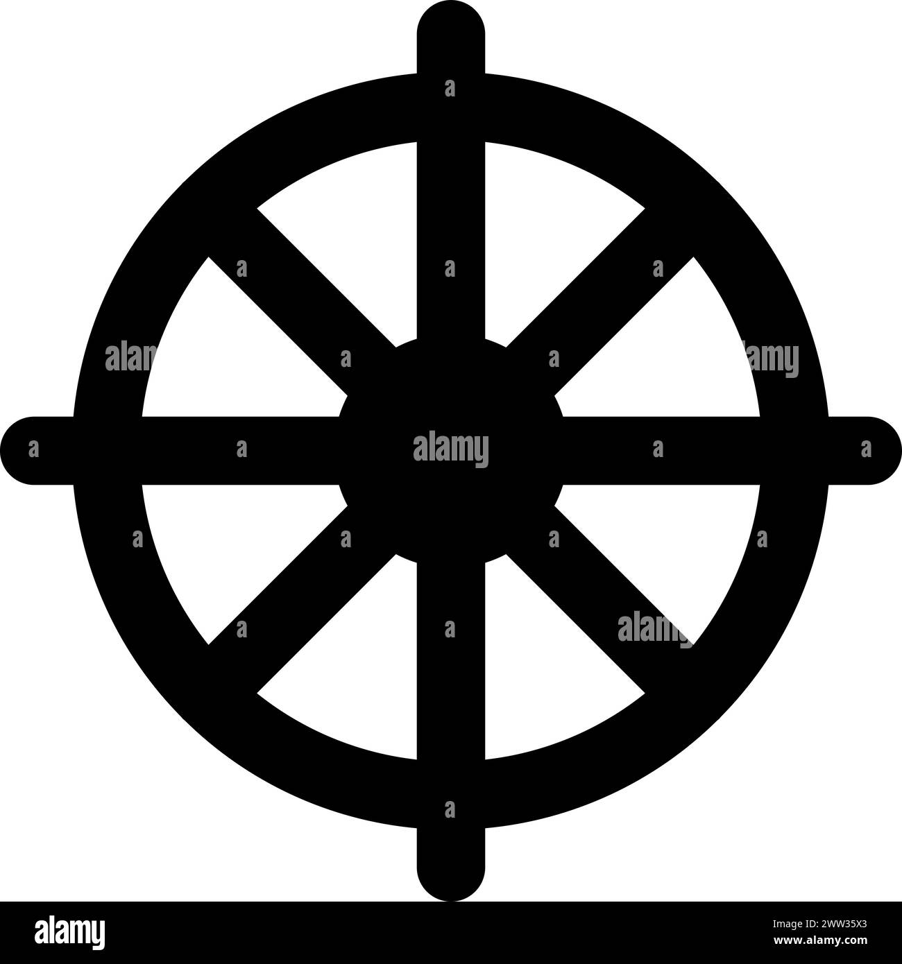 Buddhist dharmas mystical religious symbol. Spiritual liberation sign ...