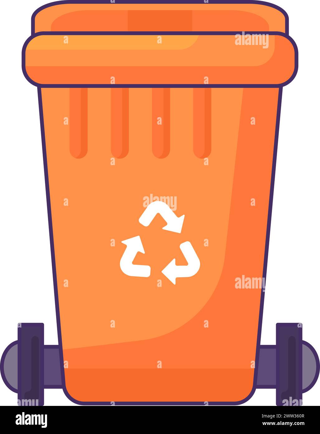 Waste container filled plastic Stock Vector Images - Alamy