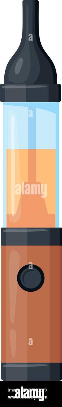 Vaporizer cartoon icon. Electronic smoking cigarette device isolated on ...
