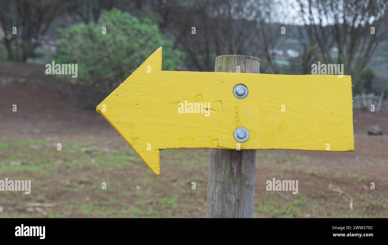 Directional sign, nature’s path, adventure awaits Stock Photo - Alamy