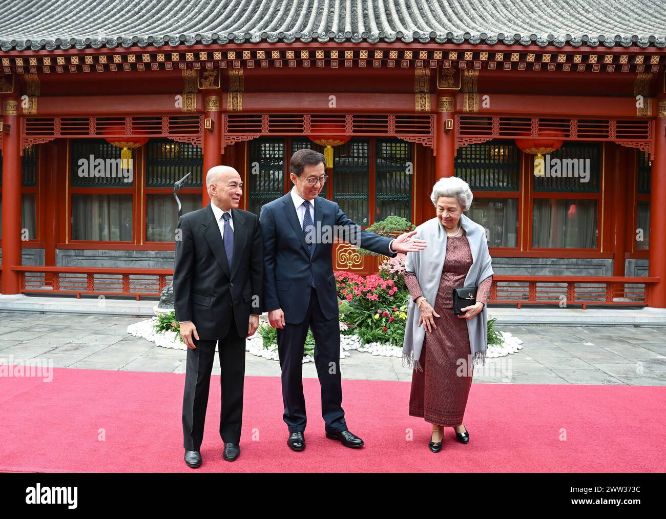 Beijing, China. 21st Mar, 2024. Chinese Vice President Han Zheng meets ...
