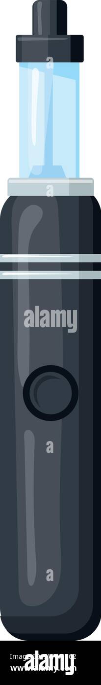 Vape cartoon icon. Electronic cigarette smoking device isolated on ...