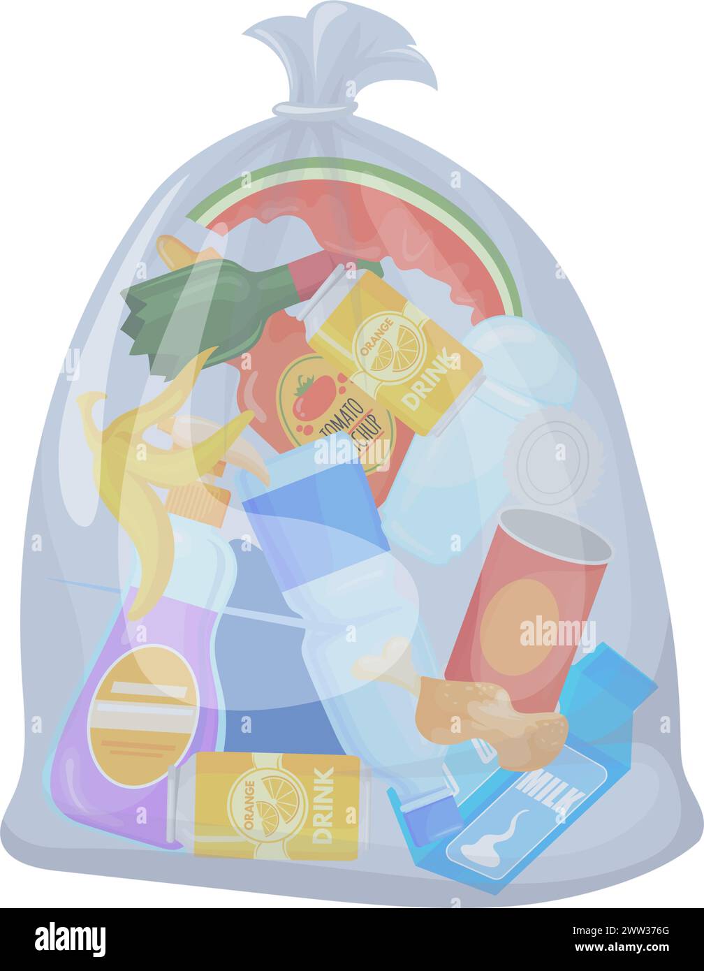 Litter pack on white Stock Vector Images - Alamy