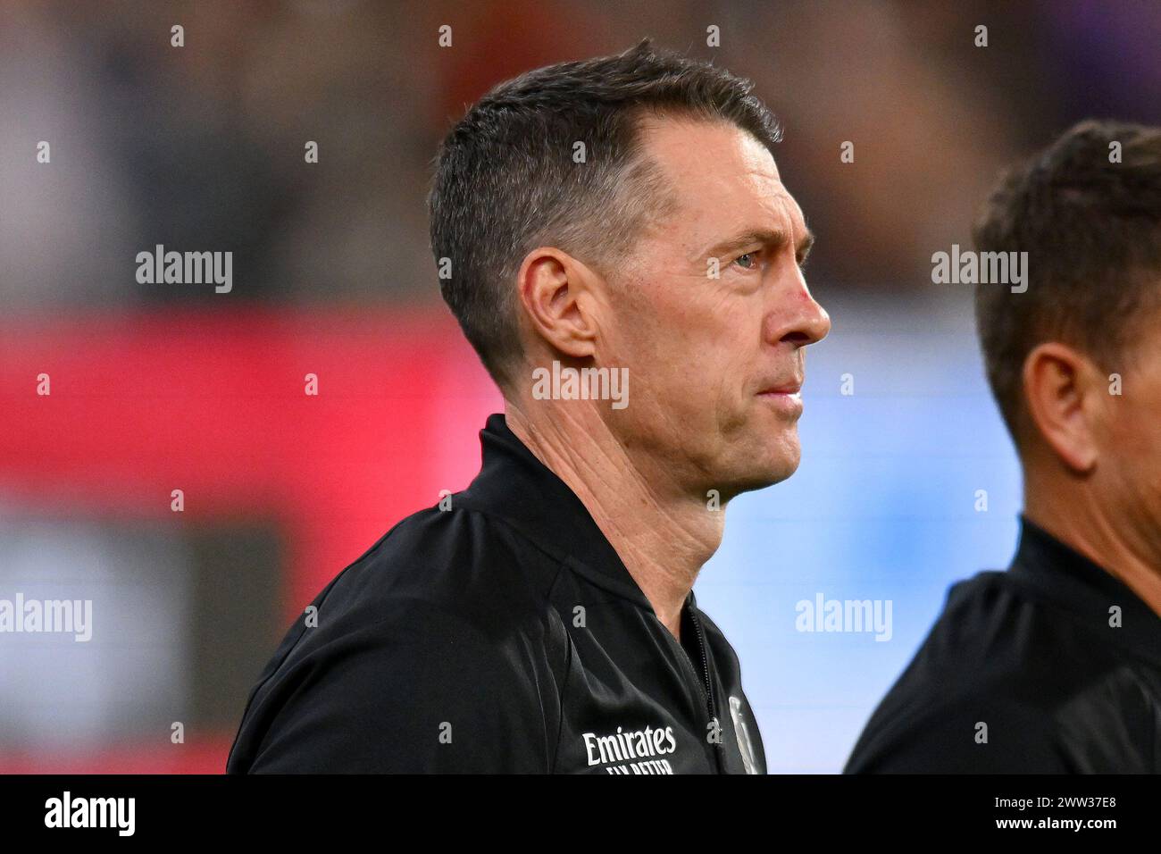 Melbourne, Australia. 21st Mar, 2024. Craig McRae, Senior Coach of the ...