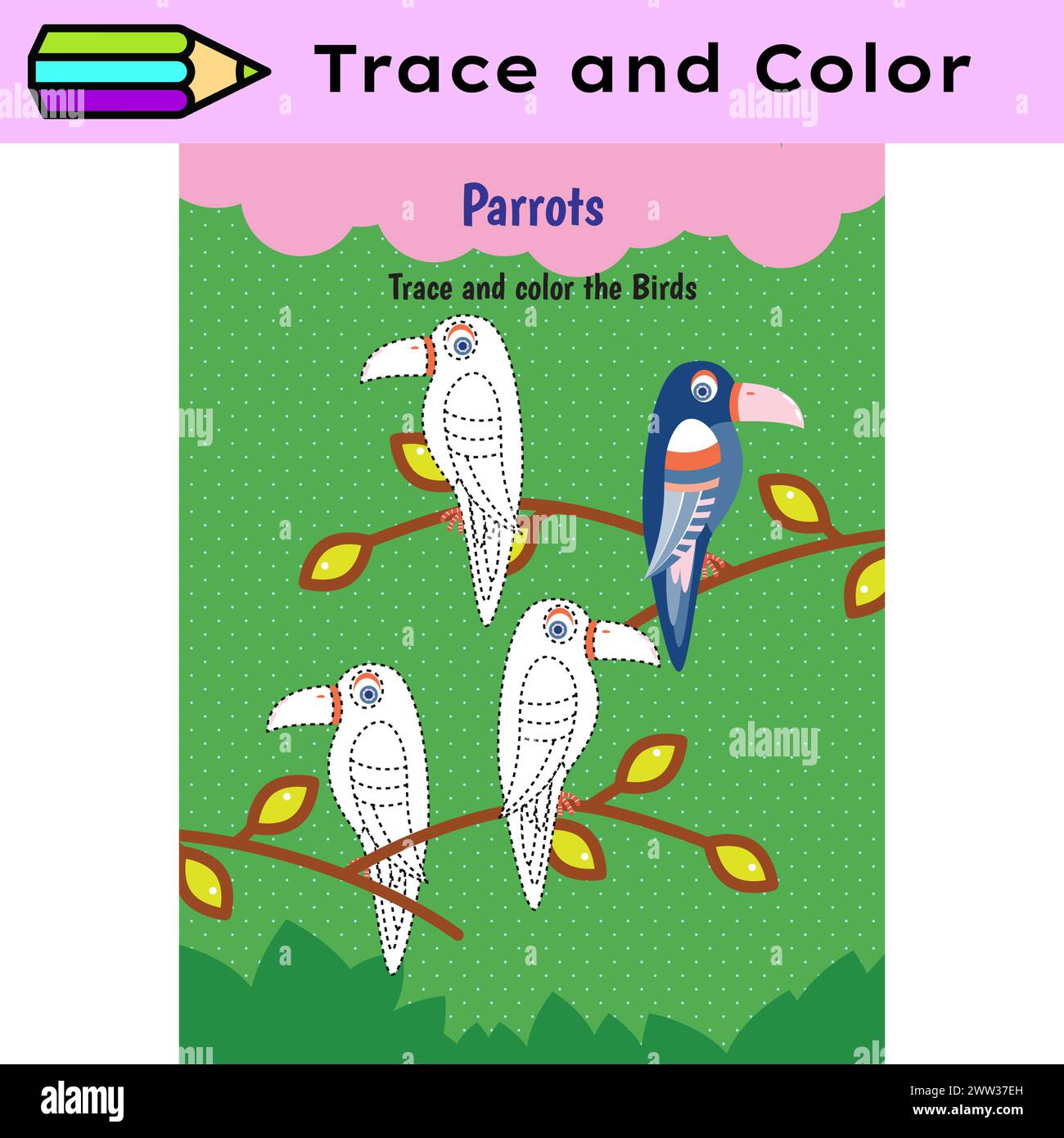 Pen tracing lines activity worksheet for children. Pencil control for ...