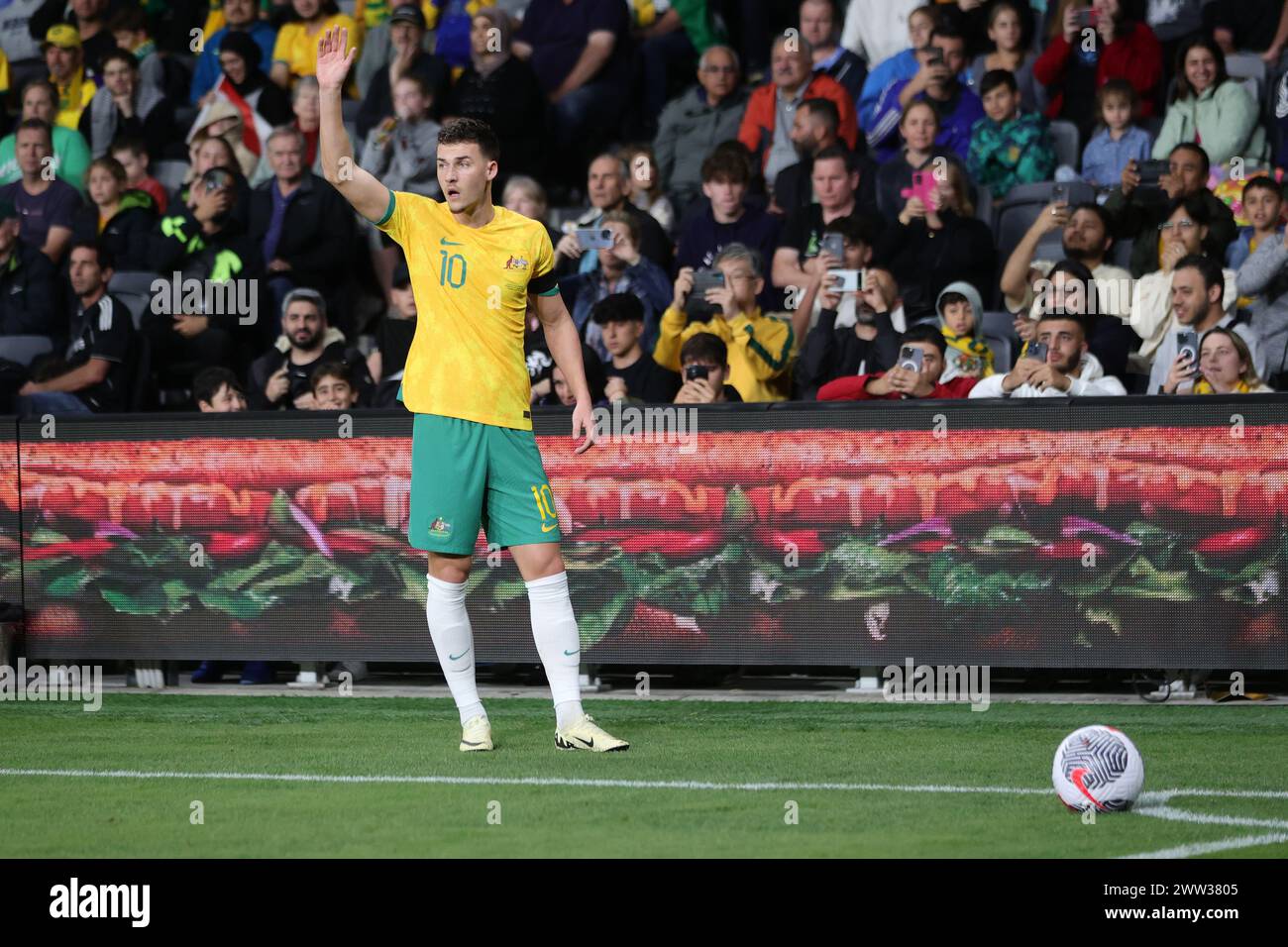 Sydney, Australia. 21st Mar, 2024. Ajdin Hrustic of Australia takes a ...