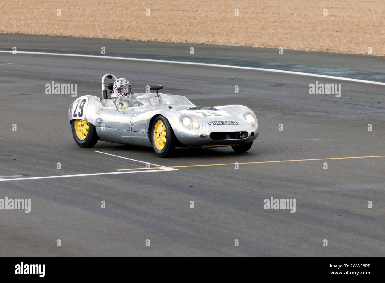 Keith Ahlers and Billy Bellinger's Aluminium, 1958, Lola Mk1 Prototype, during the Stirling Moss ...