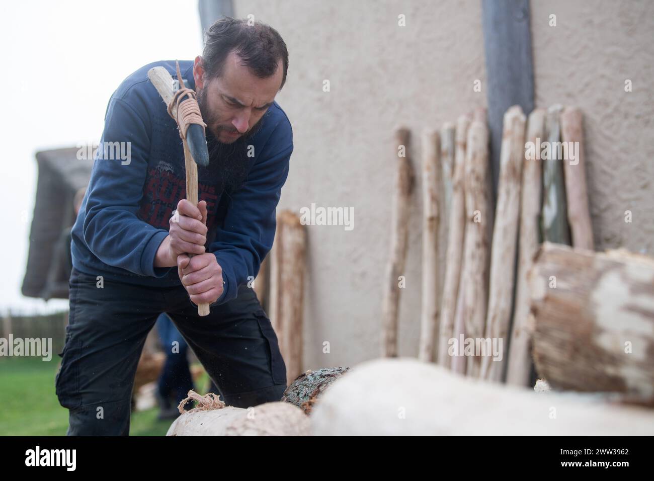 Vsestary, Czech Republic. 21st Mar, 2024. A showing of the construction ...