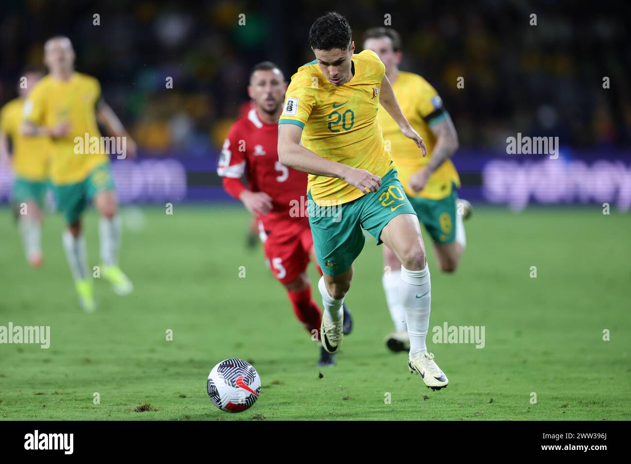 Sydney, Australia. 21st Mar, 2024. John Iredale of Australia attacks on ...