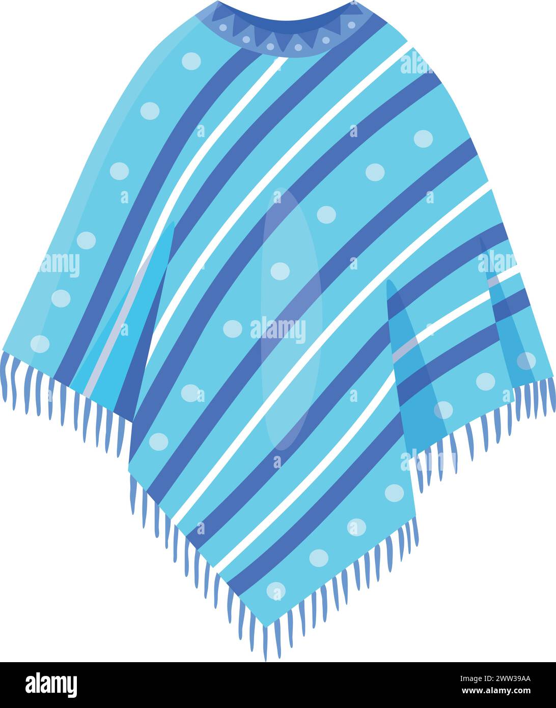 Poncho cartoon icon. Traditional mexican culture clothing isolated on ...