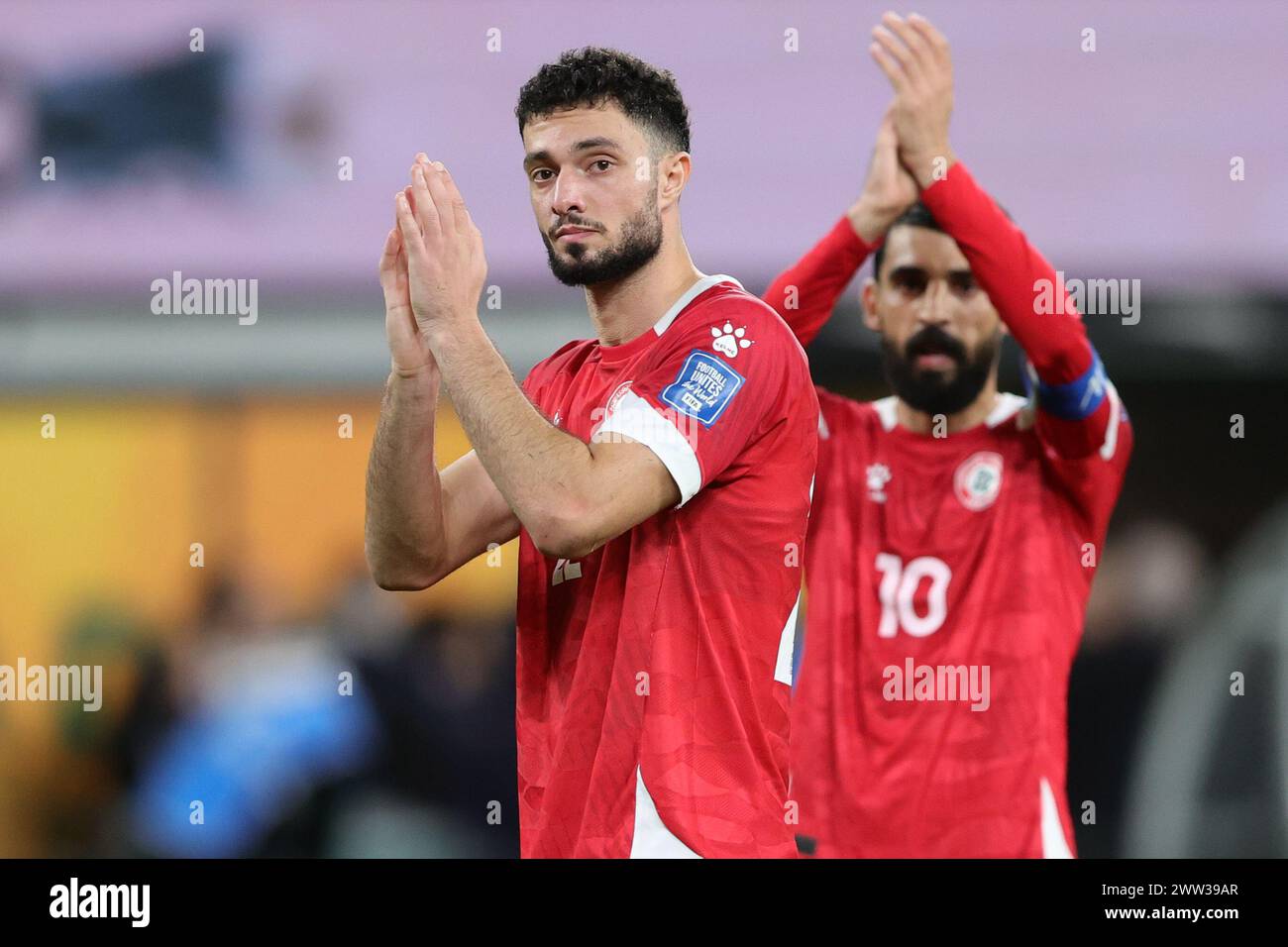 Sydney, Australia. 21st Mar, 2024. Bassel Jradi of Lebanon thanks the ...