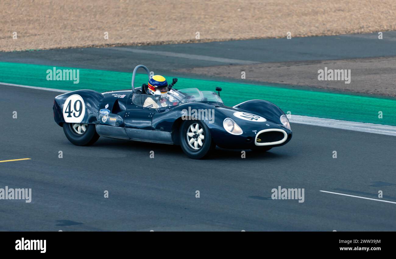 Robi Bernberg and Paul Ugo's Blue, 1959, Cooper Monaco T49, during the ...