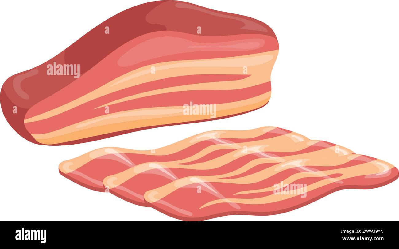 Belly pork cooked on barbecue Stock Vector Images - Alamy
