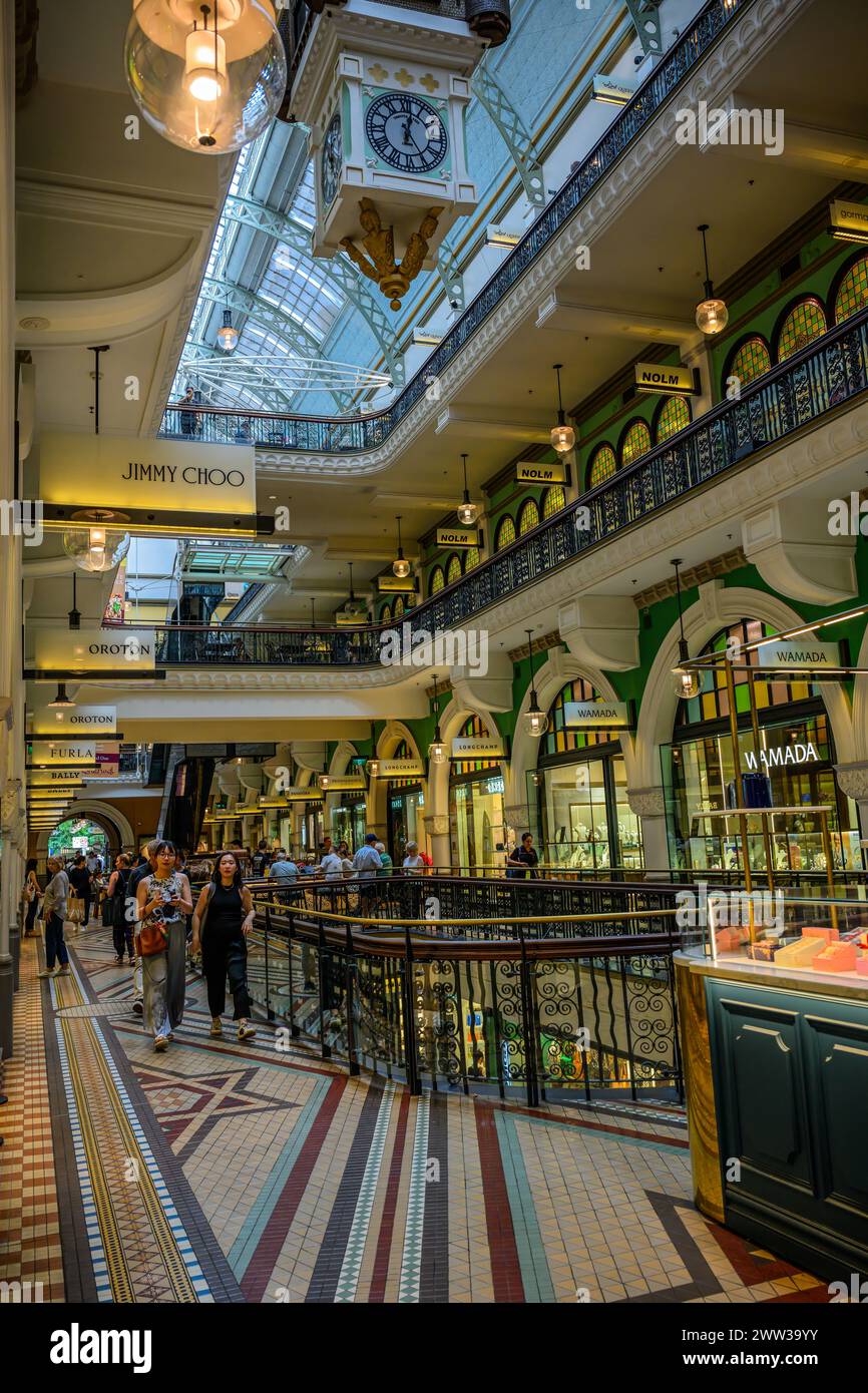 The outside of the Queen Victoria Building, Sydney, Australia Stock ...