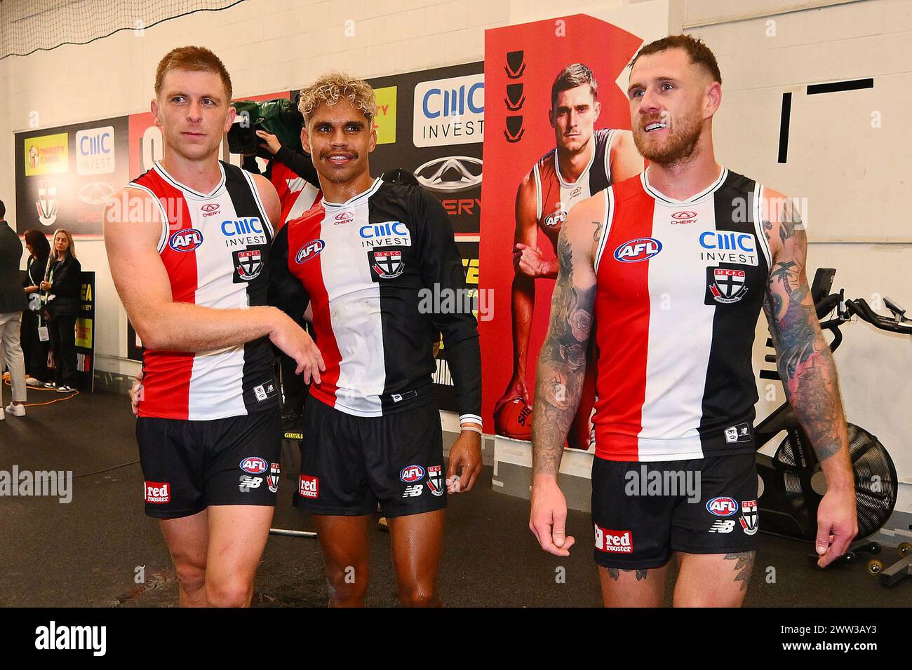 Melbourne, Australia. 21st Mar, 2024. Sebastian Ross, Liam Henry and ...