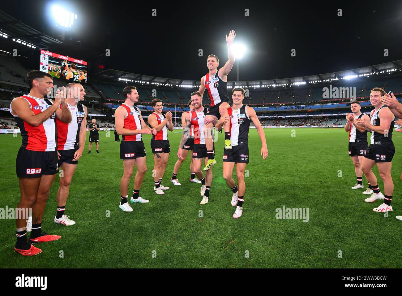 Melbourne, Australia. 21st Mar, 2024. Tim Membrey and Jack Steele of ...