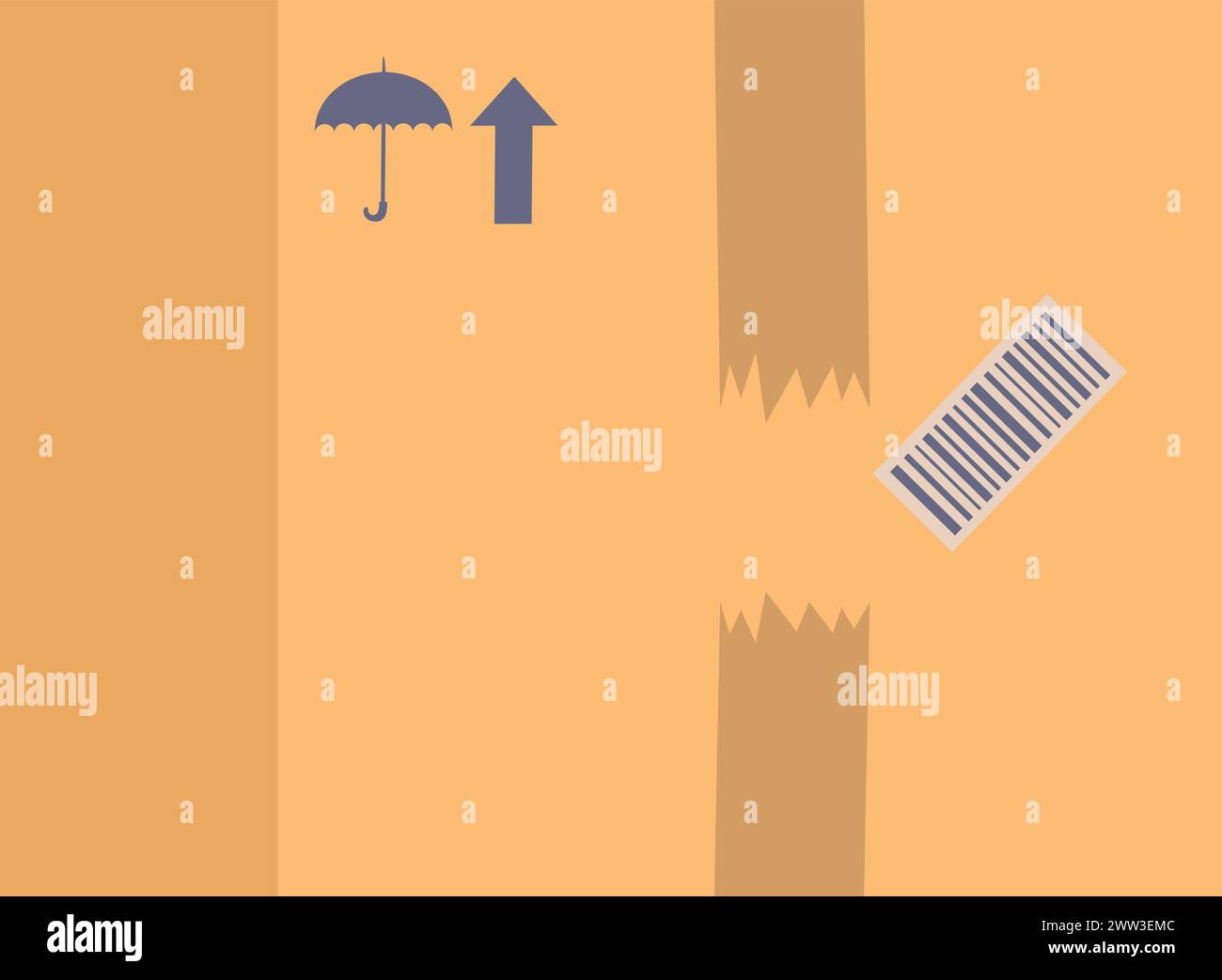 Fragile plant parcel Stock Vector Images - Alamy