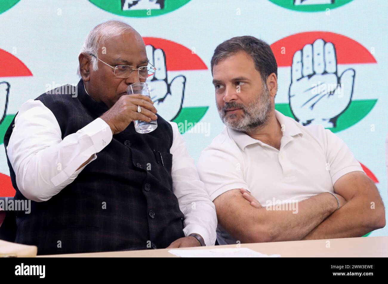 New Delhi, India. 21st Mar, 2024. Congress Party President Malikarjun ...