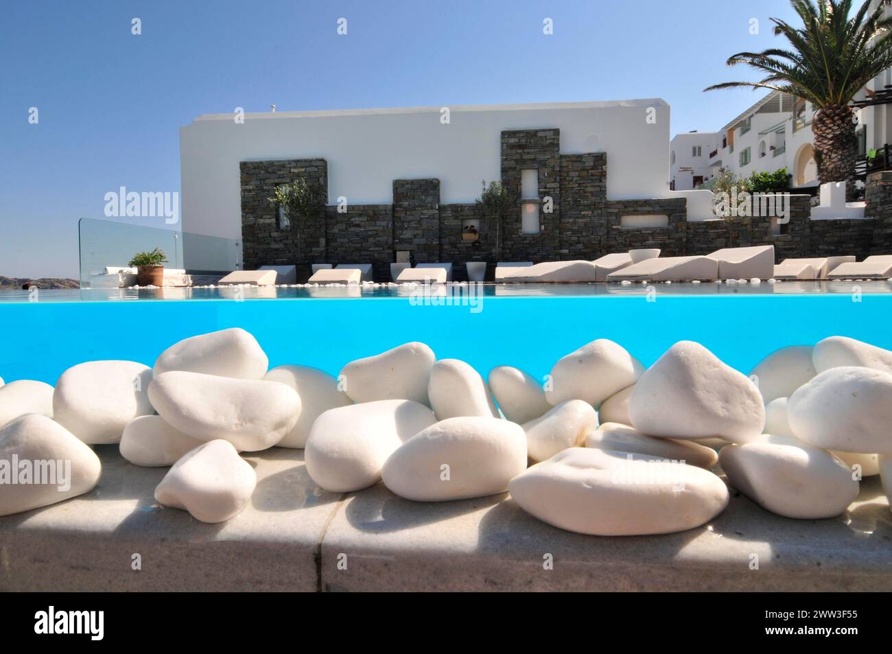 Swimming pool greece hi-res stock photography and images - Alamy