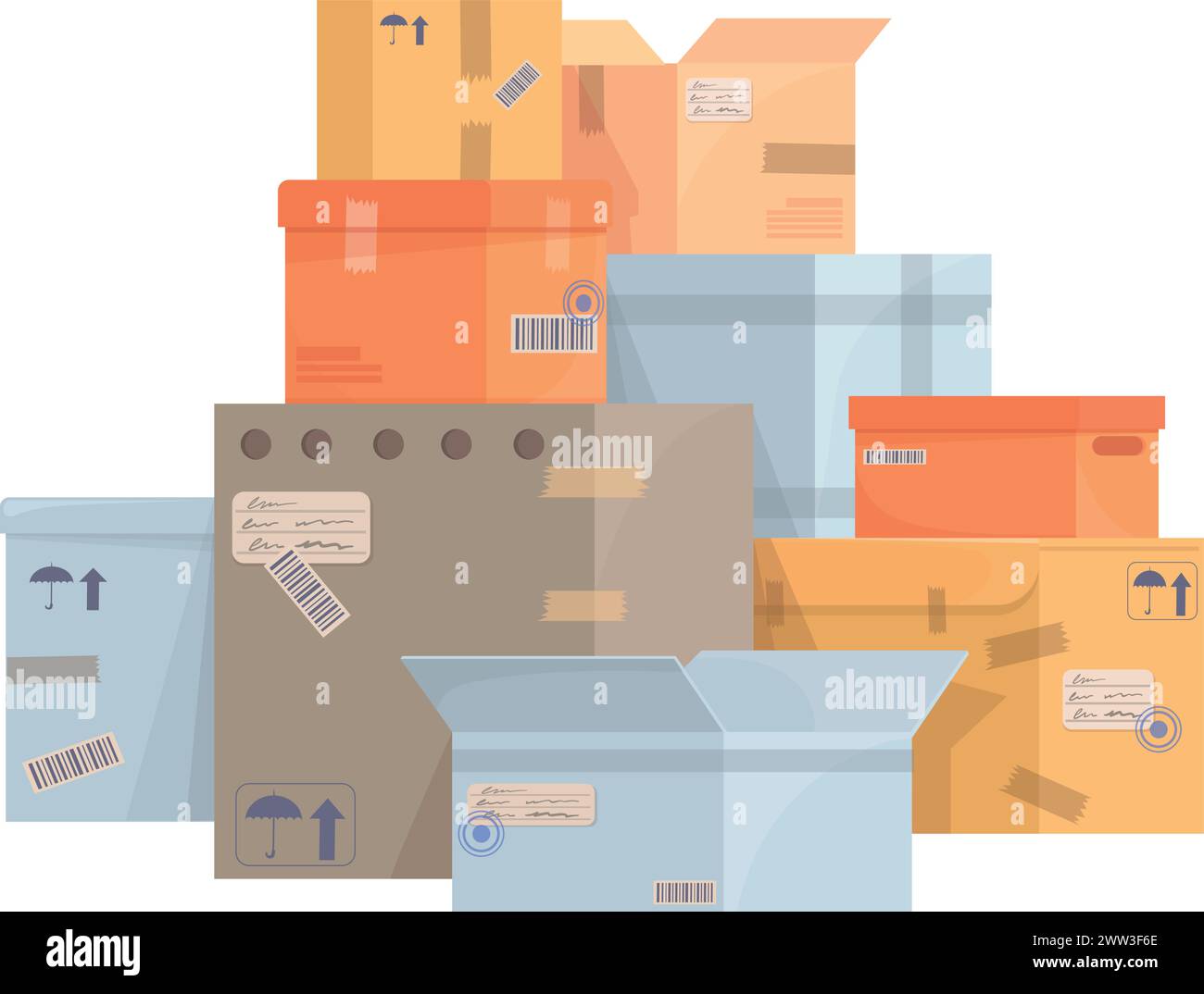 Stack corrugated Stock Vector Images - Alamy