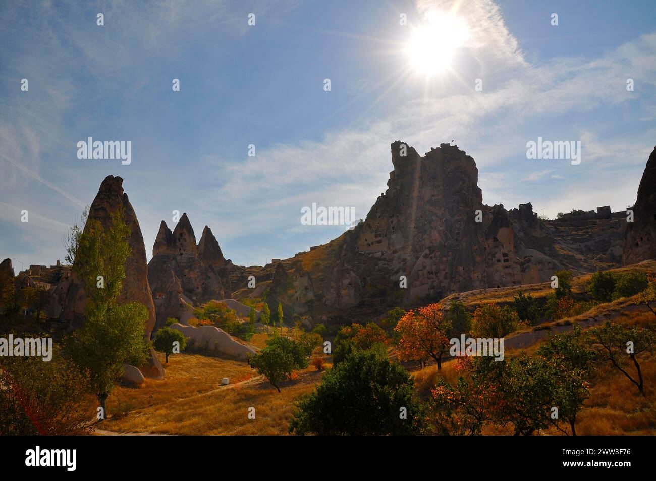 Cappadocia, village, landscape, Turkiye Stock Photo - Alamy