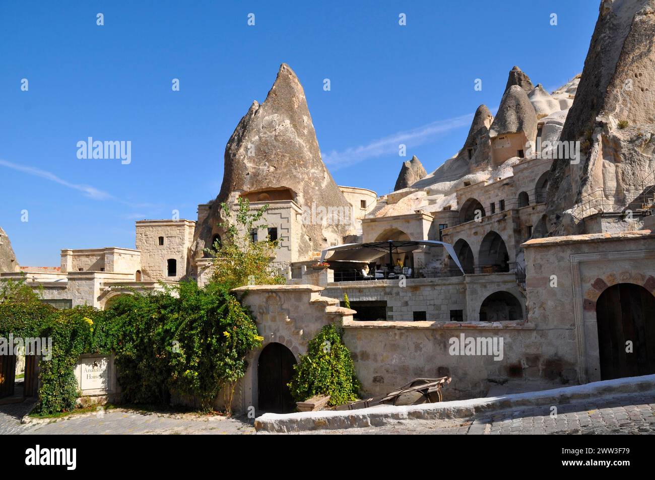 Goreme, Cappadocia, village, landscape, Turkiye Stock Photo - Alamy