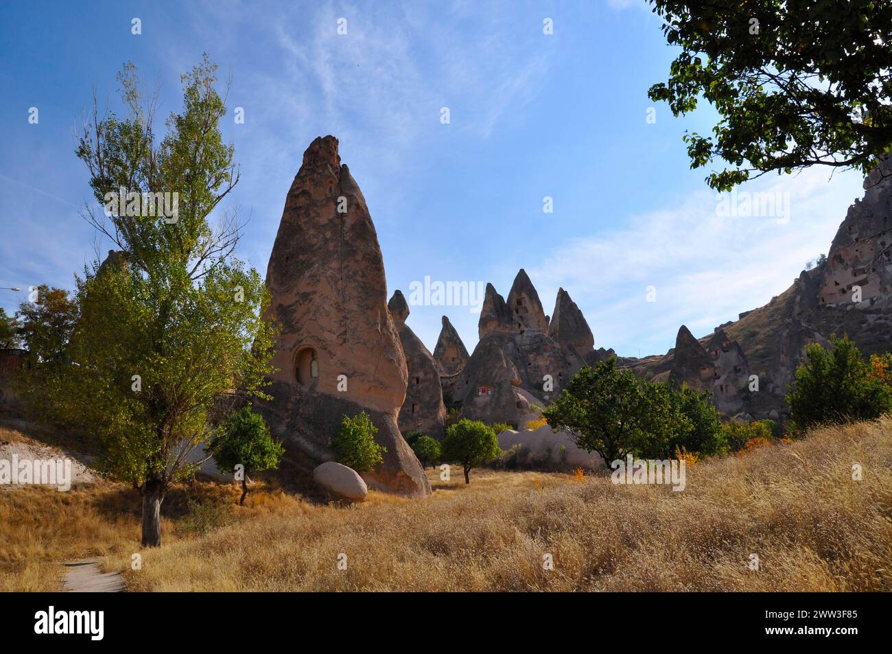 Cappadocia, village, landscape, Turkiye Stock Photo - Alamy