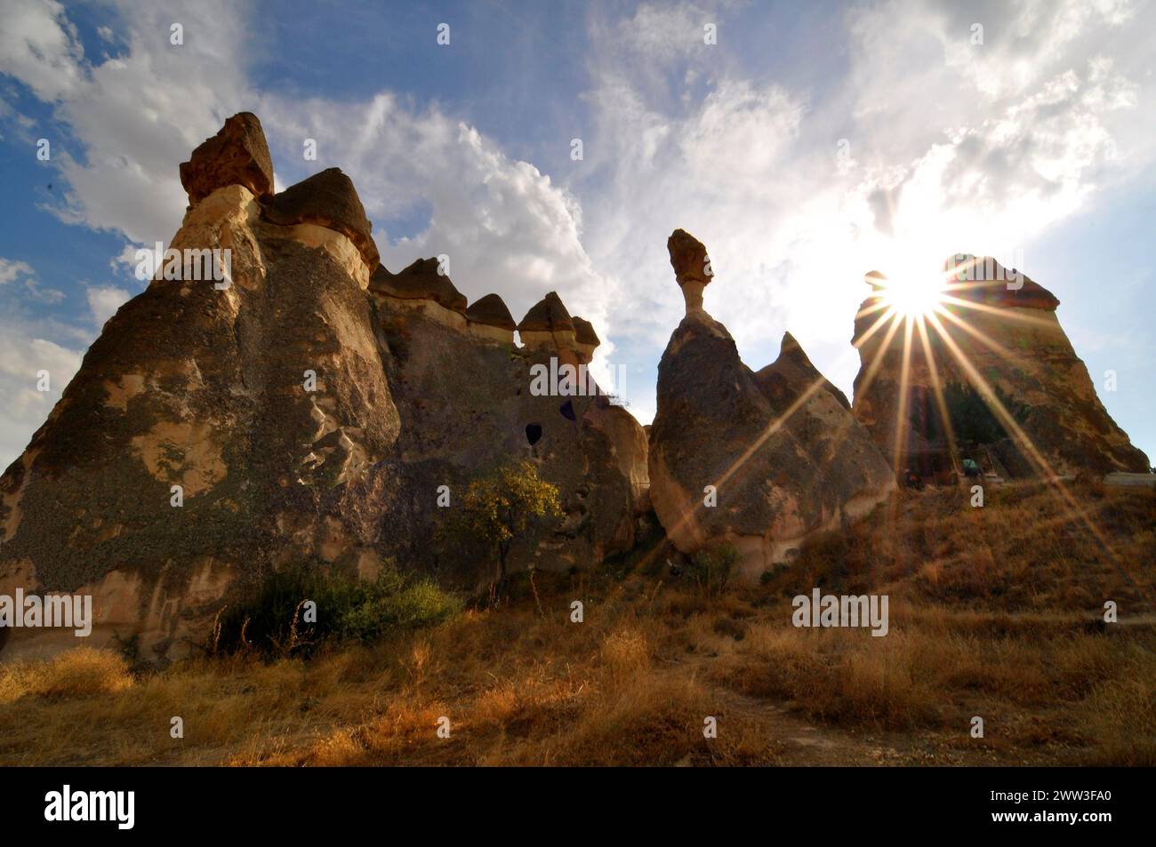 Cappadocia, village, landscape, Turkiye Stock Photo - Alamy