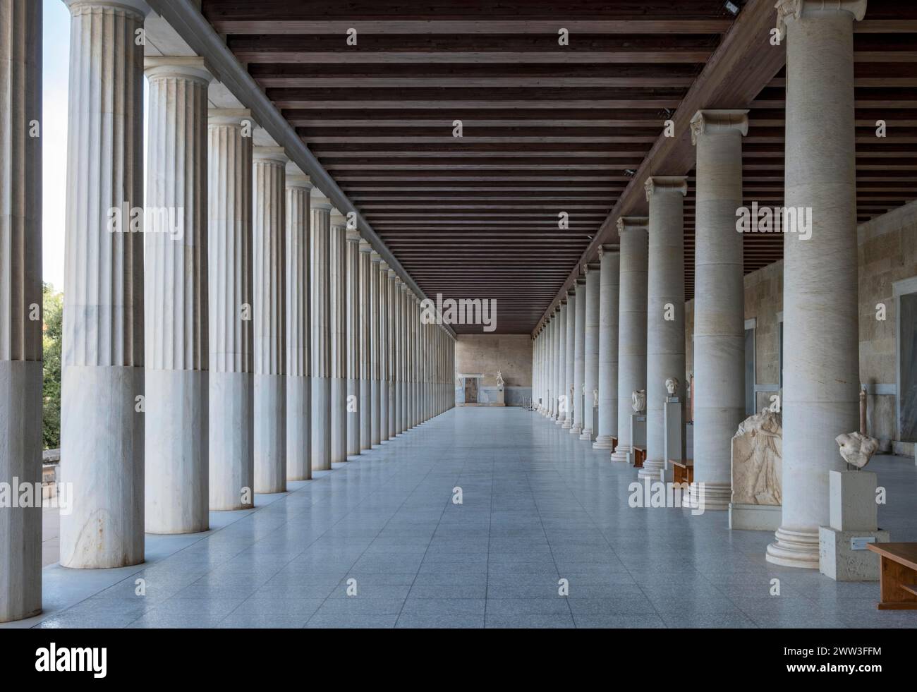 Stoa of Attalos, Ancient Agora of Athens, Greece Stock Photo - Alamy