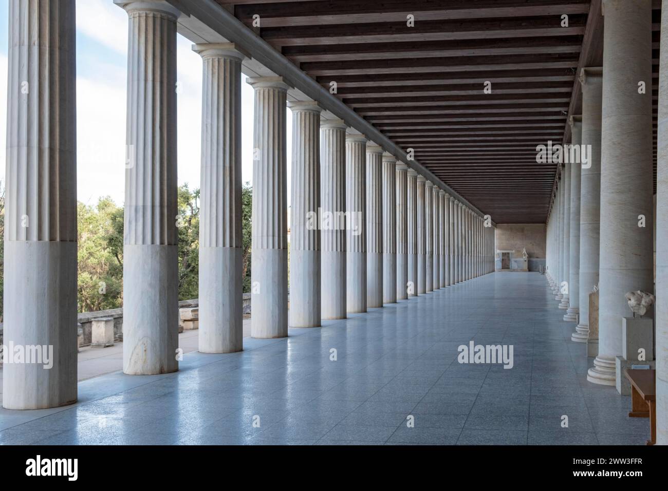 Stoa of Attalos, Ancient Agora of Athens, Greece Stock Photo - Alamy